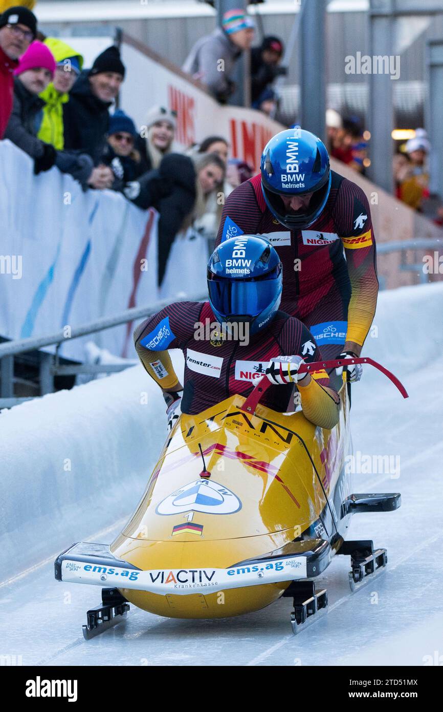 Johannes Lochner, Georg Fleischhauer (Deutschland) am Start beim ...
