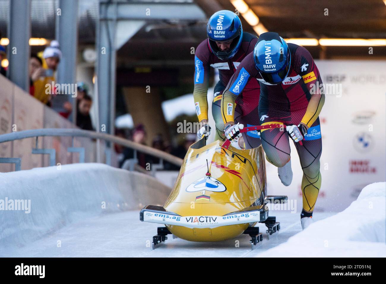 Johannes Lochner, Georg Fleischhauer (Deutschland) am Start beim ...