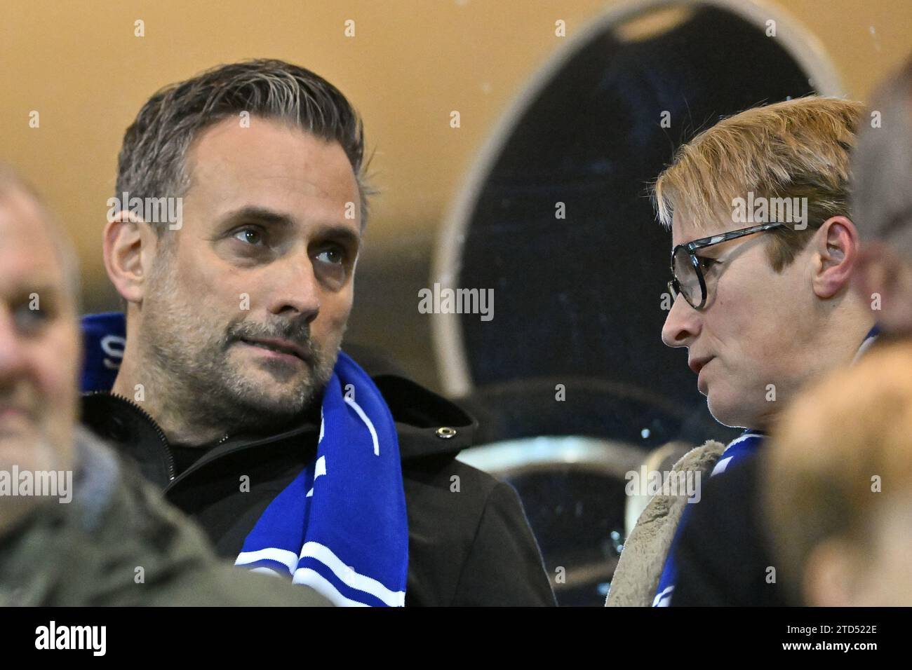 Sam Baro owner of AA Gent pictured with Dominique Reyns of AA Gent ...