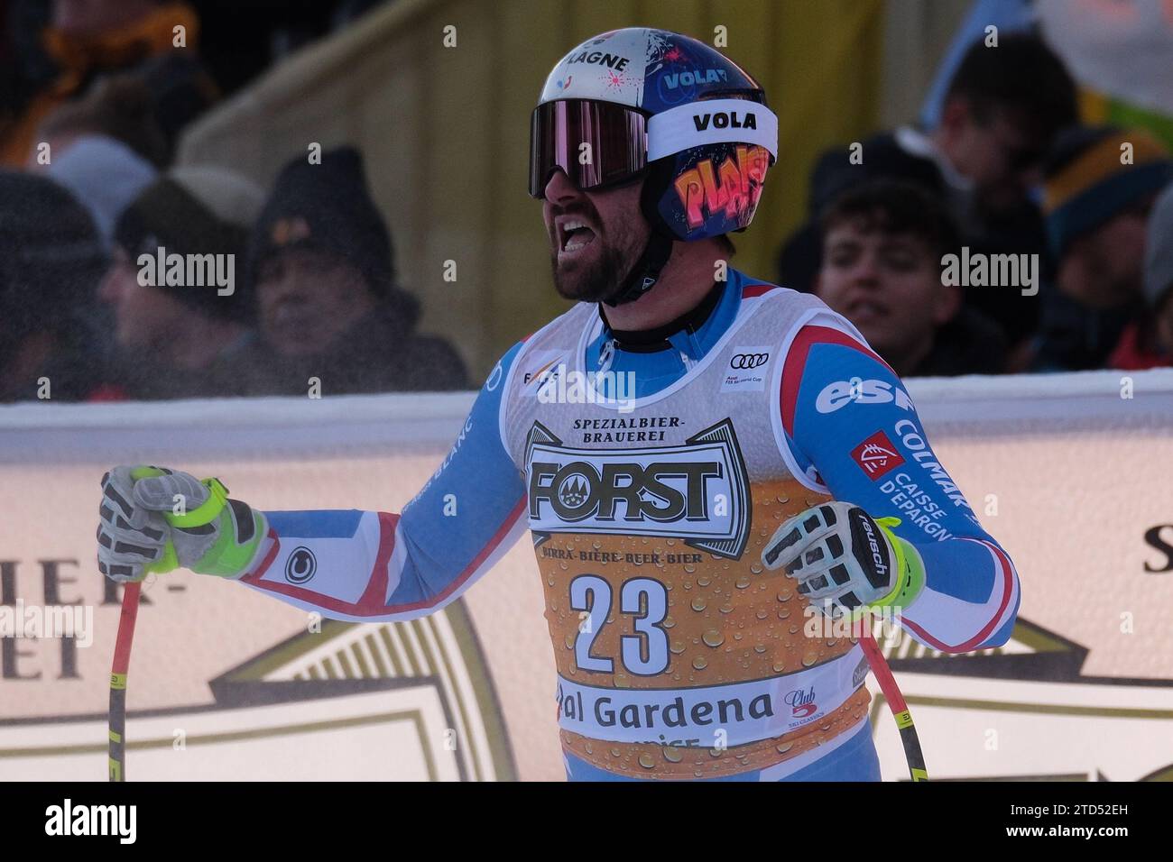 Maxence Muzaton (FRA) competes during the Audi FIS Alpine Ski World Cup ...