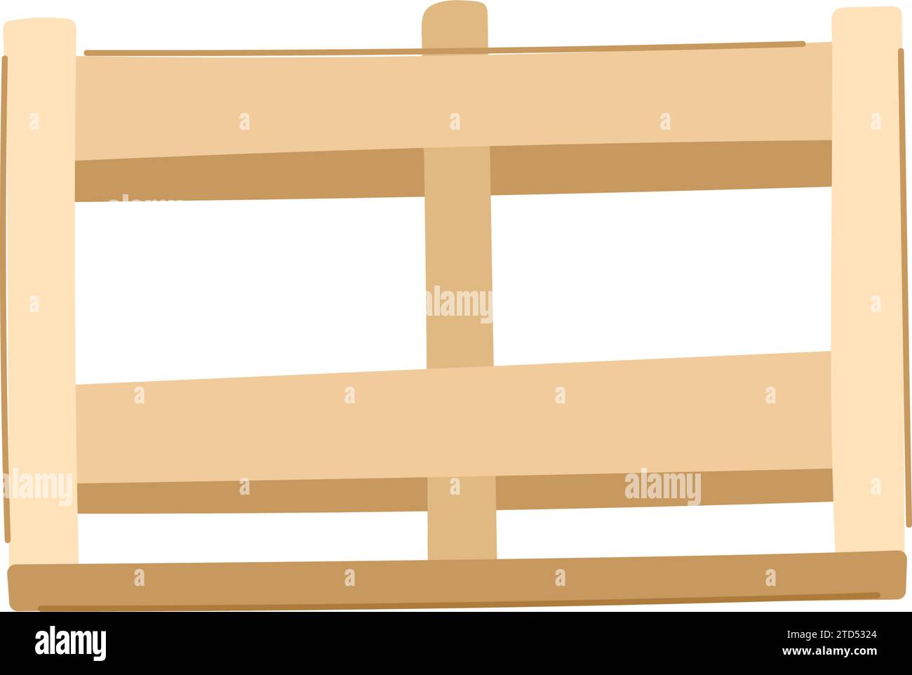 empty wooden crate cartoon vector illustration Stock Vector Image & Art ...