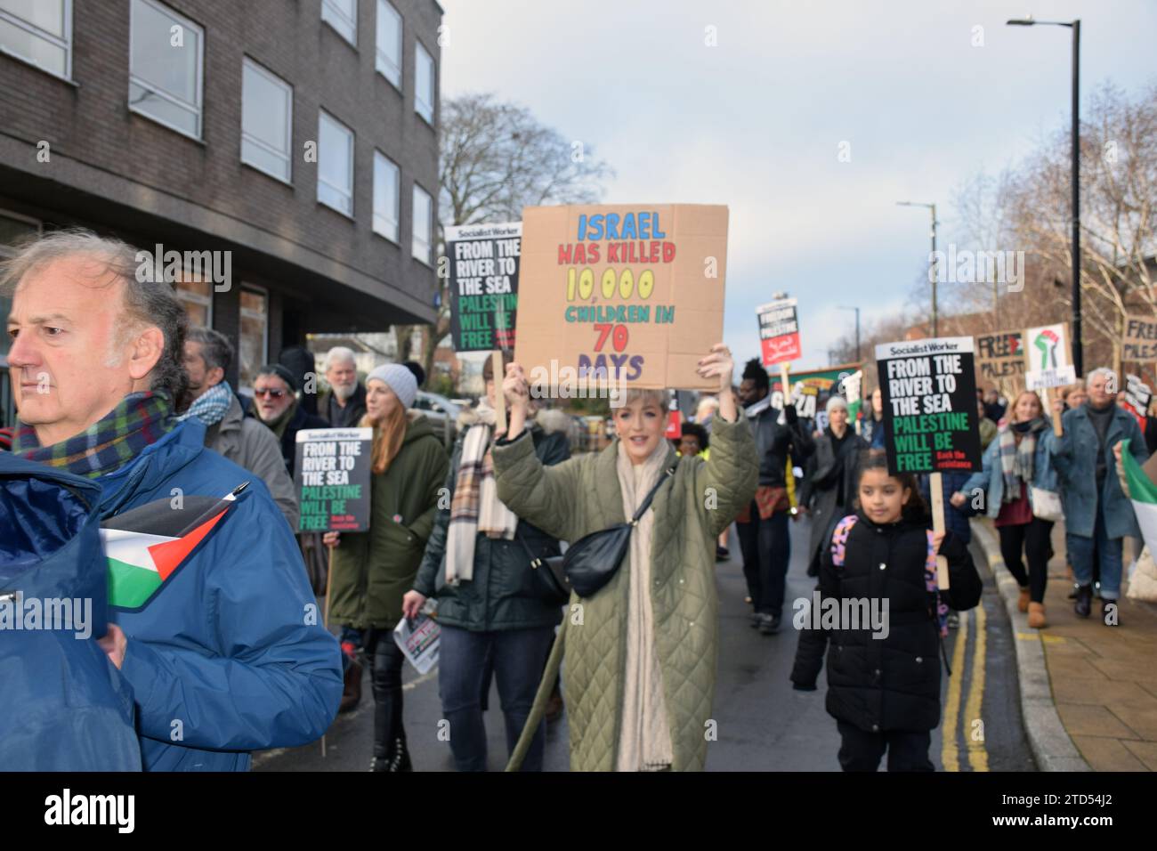 National Day of Action for Palestine. Protest in Norwich, UK at ...