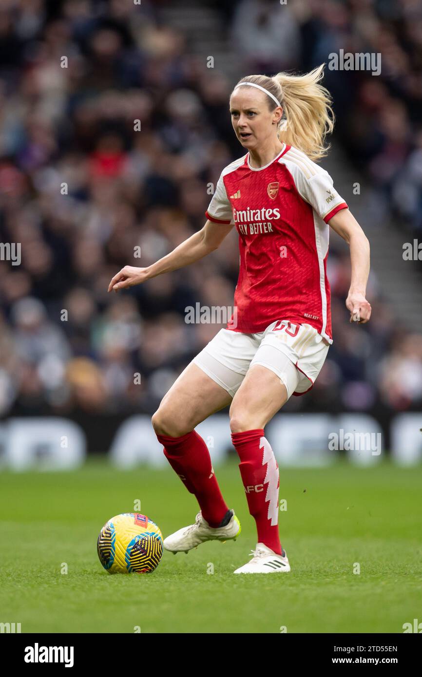London, UK. 16th Dec 2023. Amanda Ilestedt of Arsenal controls the ball ...