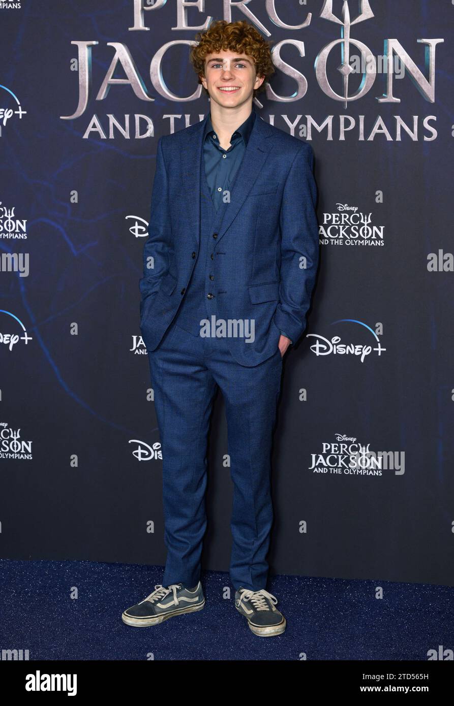 London, UK. December 16th, 2023. Walker Scobell at the Percy Jackson ...