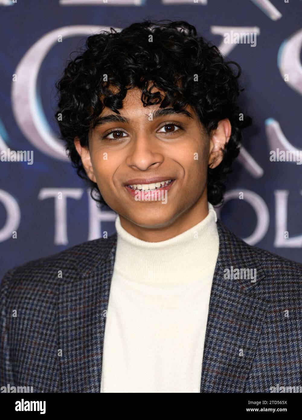 London, UK. December 16th, 2023. Aryan Simhadri at the Percy Jackson ...