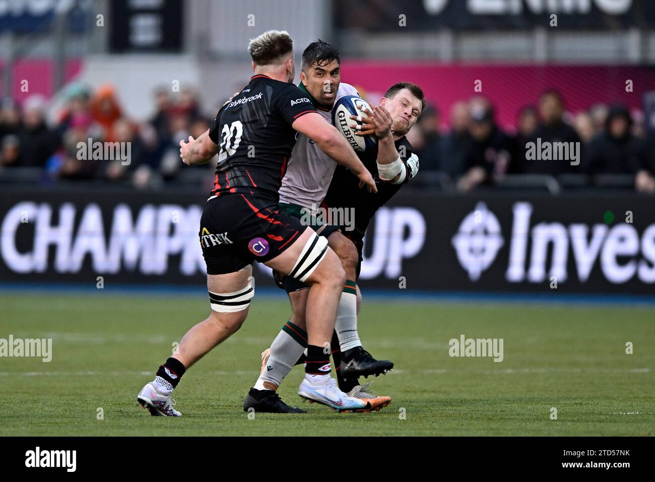 Barnet. United Kingdom. 16 December 2023. EPCR Challenge Cup. Saracens ...