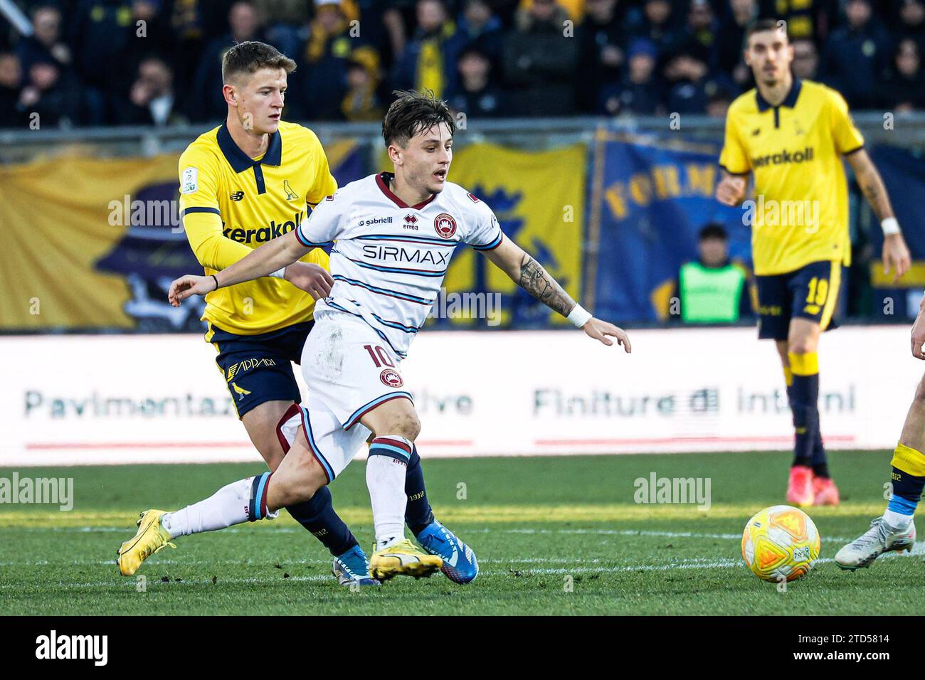 Claudio Cassano (Cittadella) and Thomas Battistella (Modena) during ...