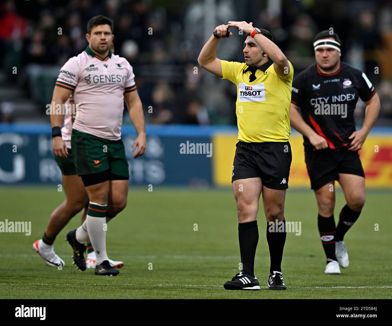 Barnet. United Kingdom. 16 December 2023. EPCR Challenge Cup. Saracens ...