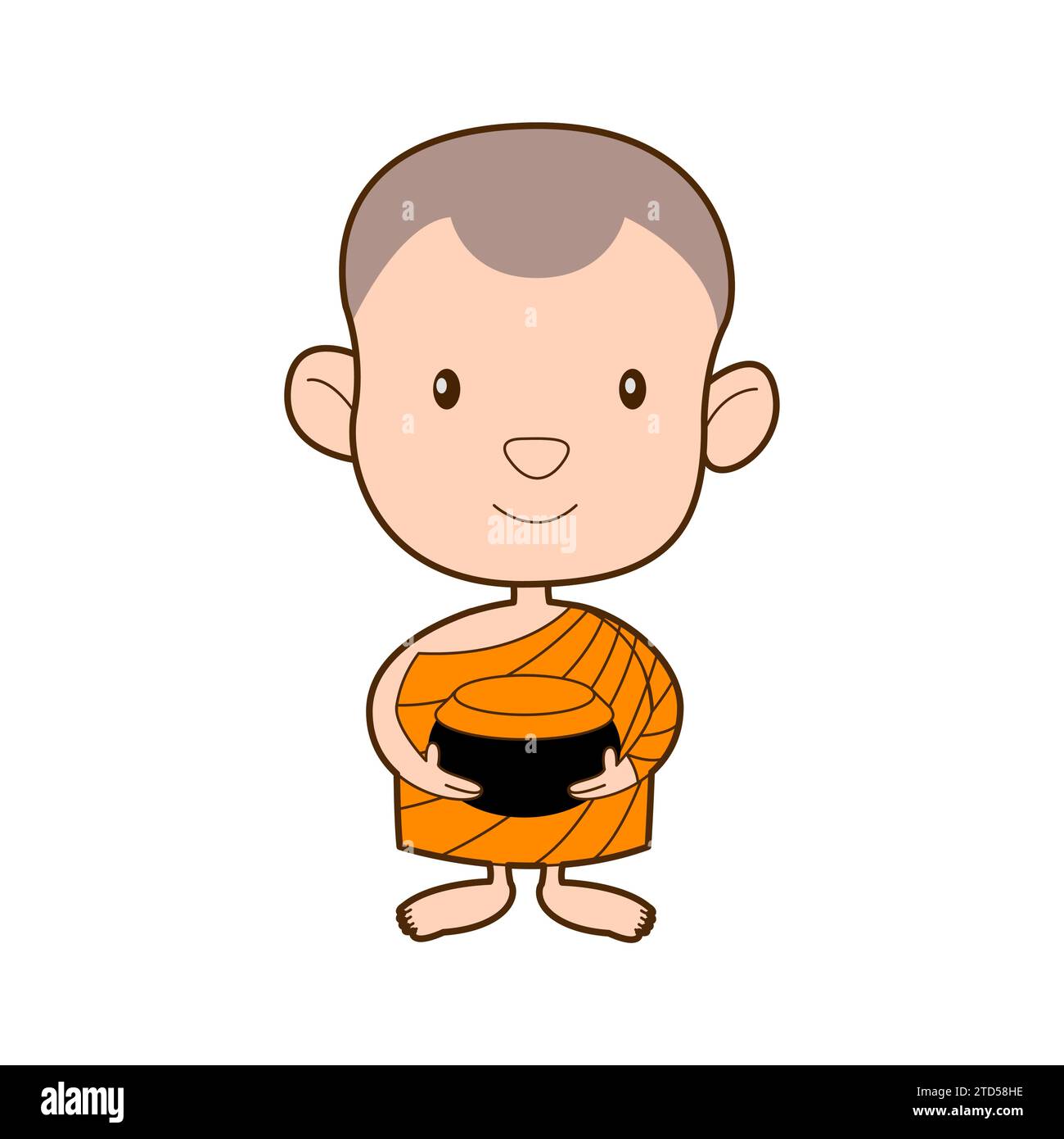 Monk kid Stock Vector Images - Alamy