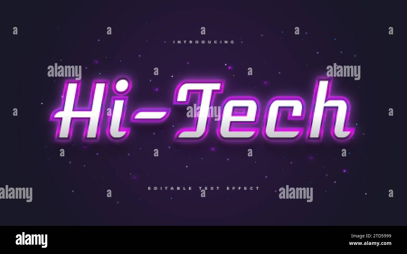 Tech text Stock Vector Images - Alamy