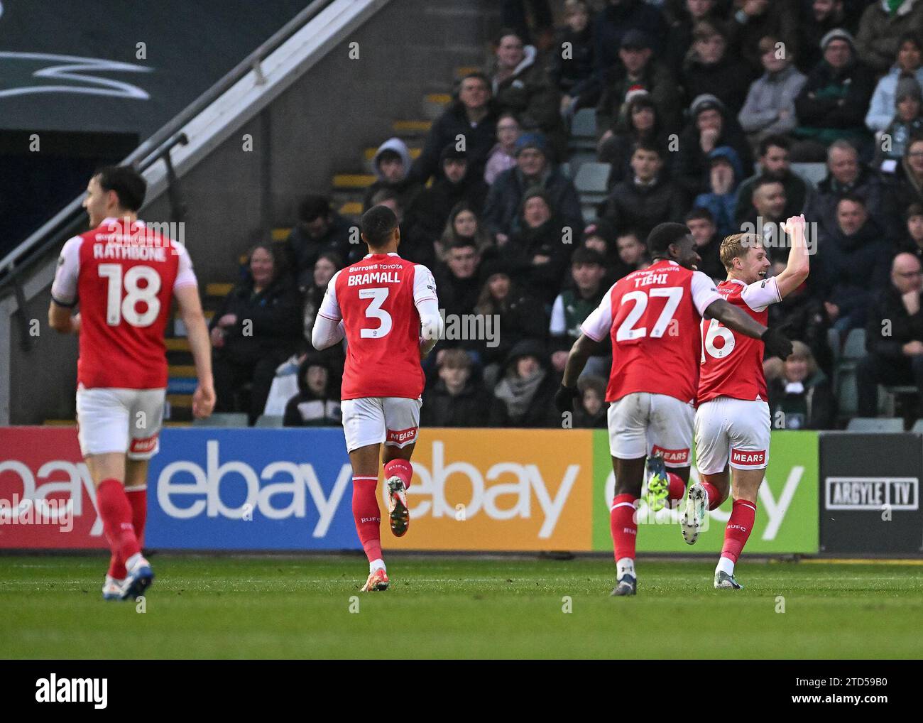 Jamie Lindsay #16 of Rotherham United scores to make it 0-1 during the ...