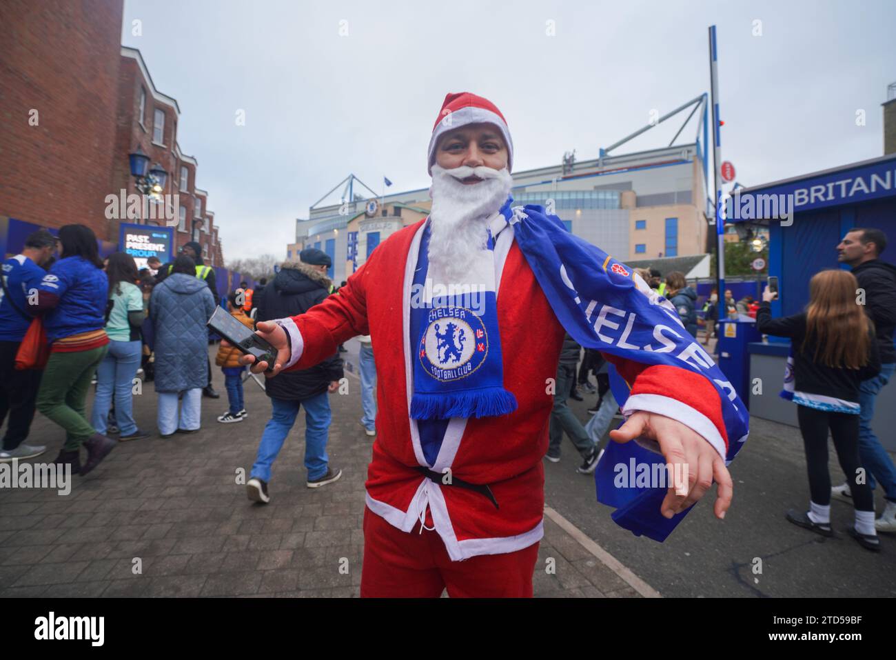 Stamford Bridge,London UK. 16 December 2023. A Chelsea football ...