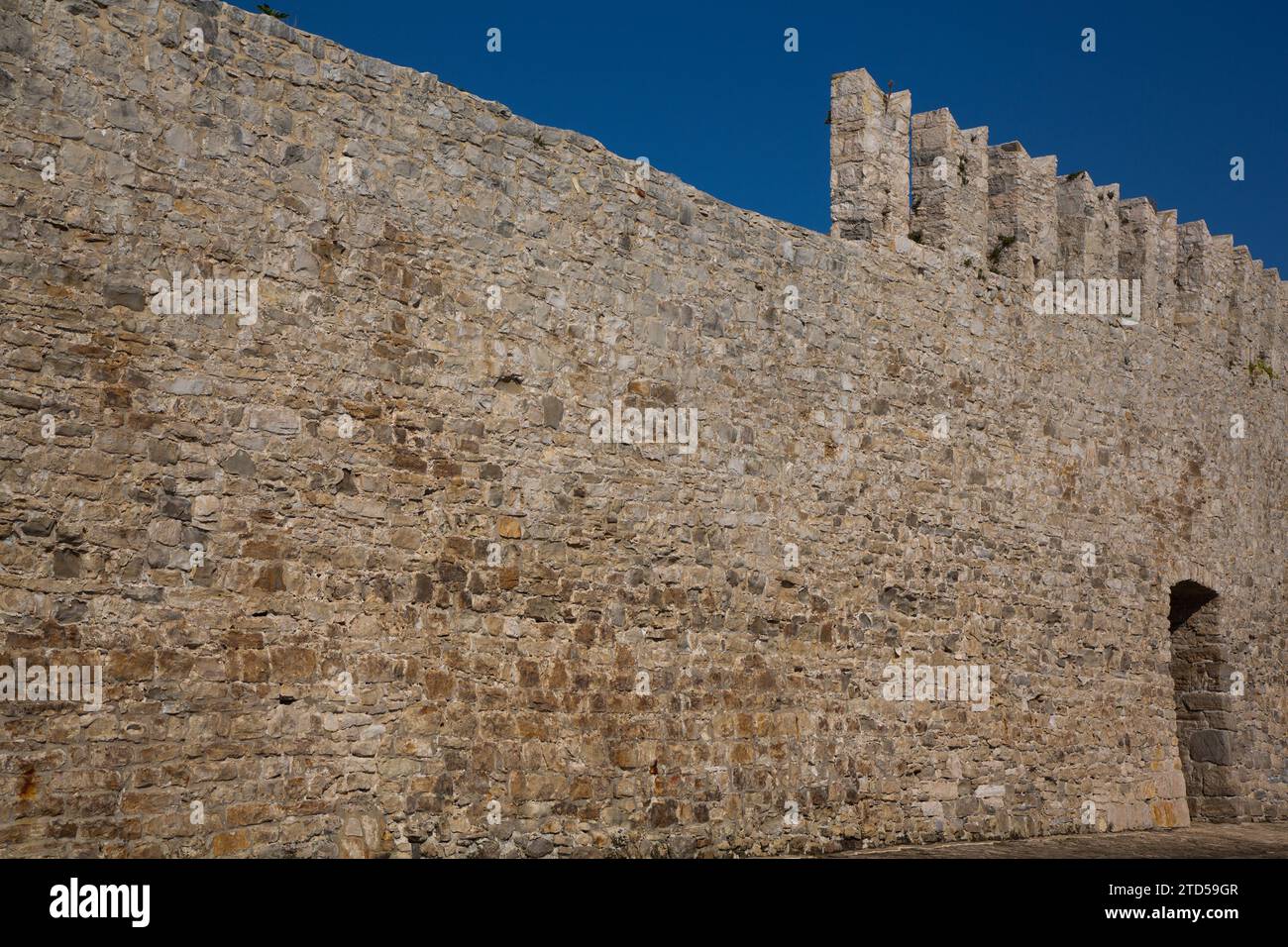 Outer City Wall, 13th Century, Old Town, Novigrad, Croatia Stock Photo ...