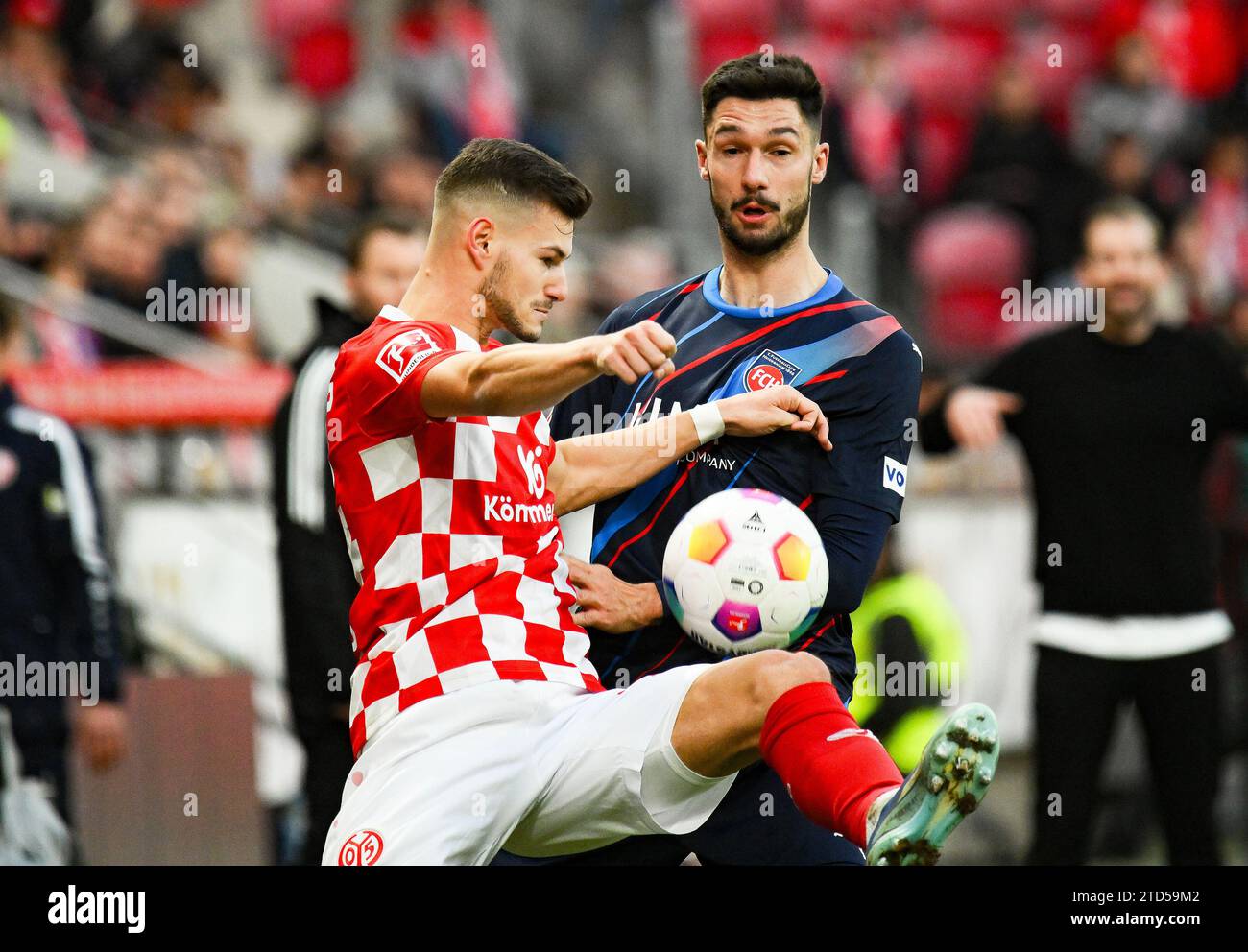 16 December 2023, Rhineland-Palatinate, Mainz: Soccer: Bundesliga, FSV ...