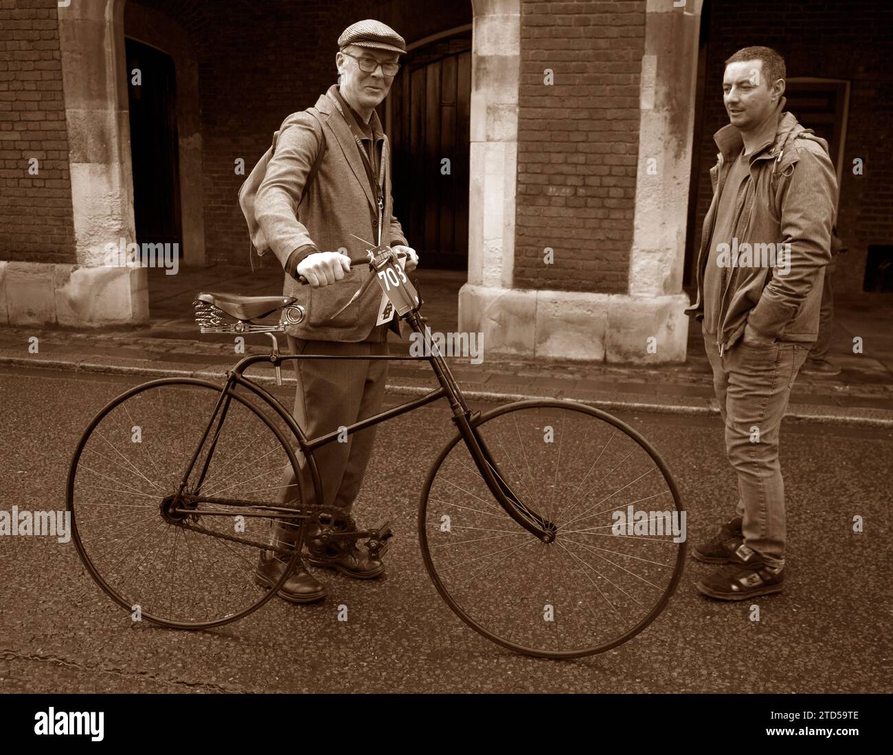 Sepia Tone Entrant 703 1899 Singer (cycle) London To Brighton Veteran ...