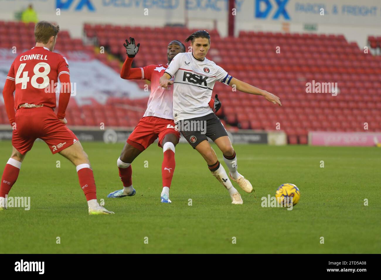 Barnsley, England. 16th Dec 2023. George Dobson of Charlton Athletic ...