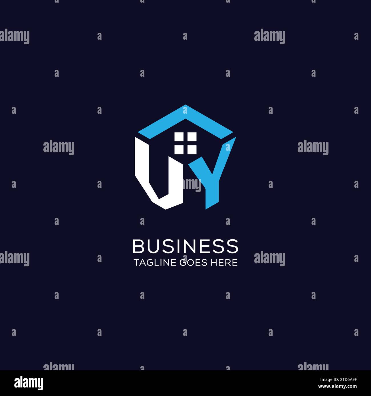Initial logo VY monogram with abstract house hexagon shape, clean and ... Initial logo VY monogram with abstract house hexagon shape, clean and ...