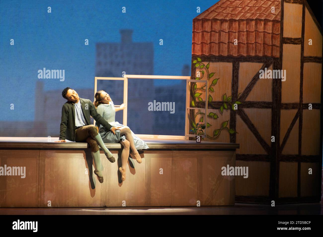 The first scene of Hans Christian Andersen's fairy tale of The Snow ...