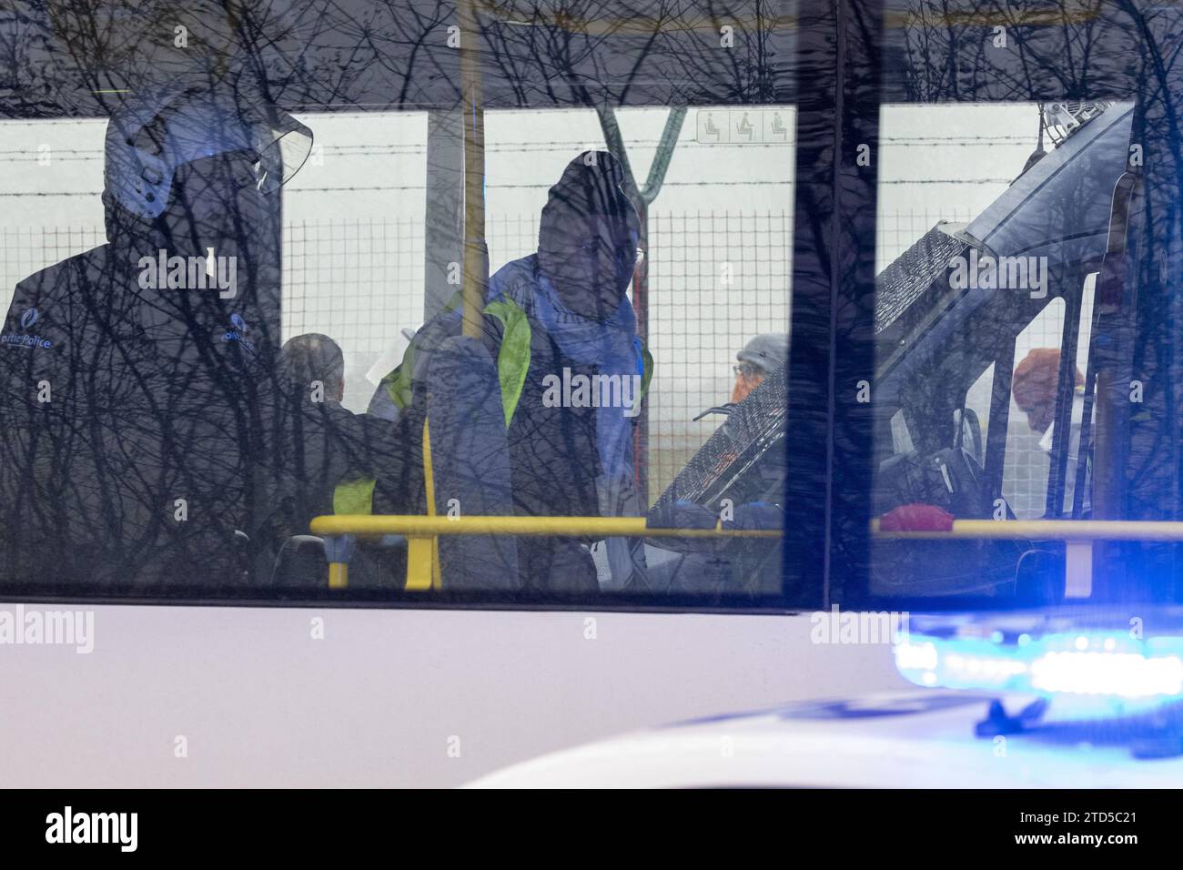 Police and protesters pictured during a mass action weekend, organized ...