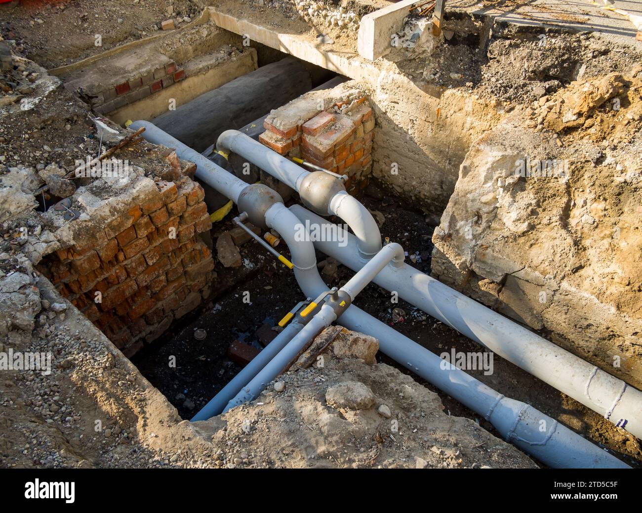 Old water main pipes hi-res stock photography and images - Alamy