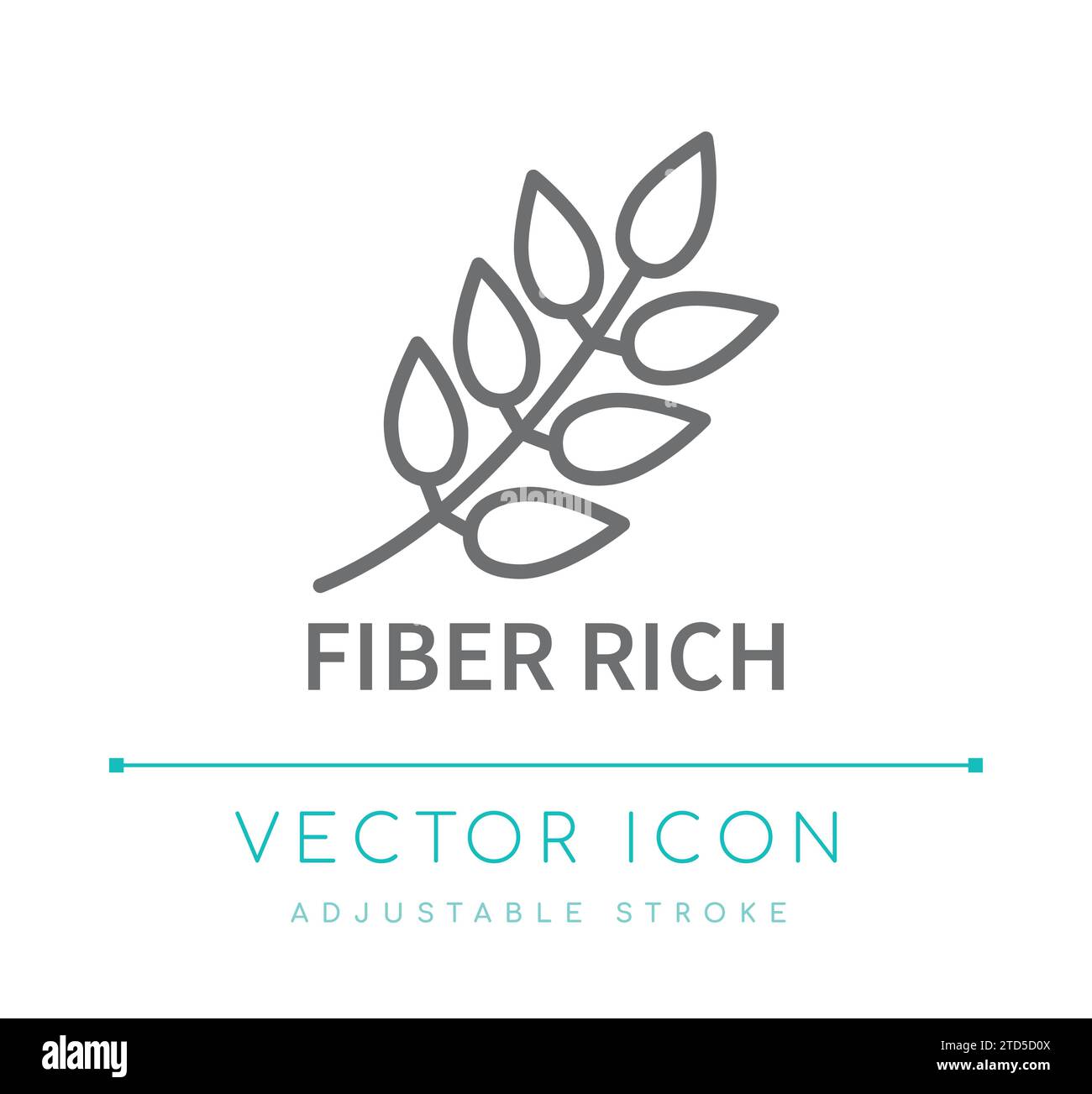 Fiber Rich Food Vector Line Icon Stock Vector Image & Art - Alamy