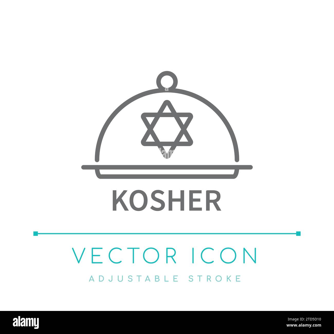Kosher Food Vector Line Icon Stock Vector Image & Art - Alamy
