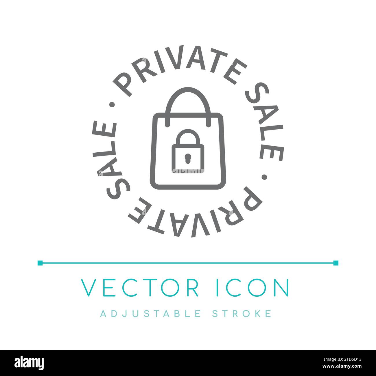 Private Sale Ecommerce Vector Line Icon Stock Vector Image & Art - Alamy