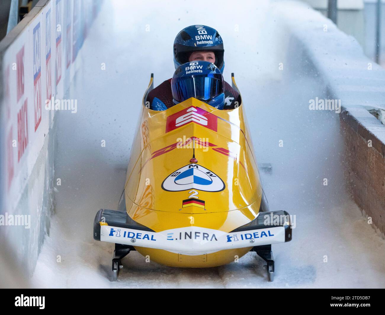 Francesco Friedrich, Alexander Schueller (Deutschland) im Ziel, AUT ...