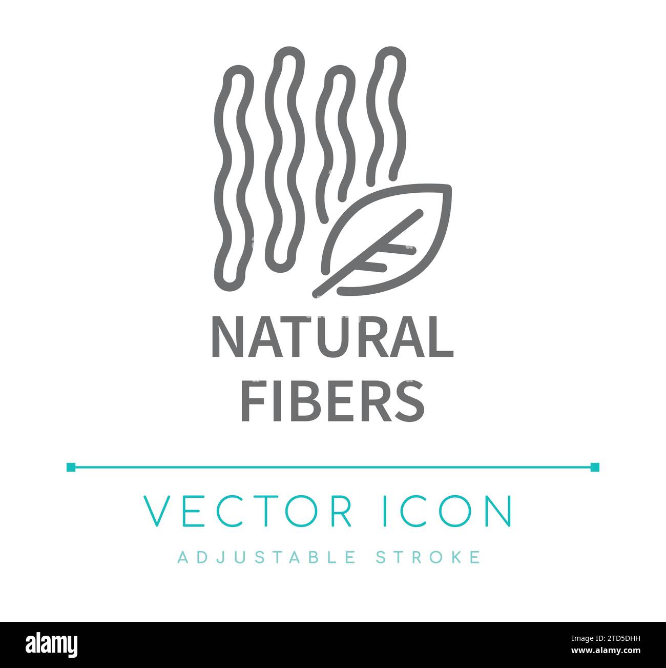 Natural Fibers Jewelry Textile Vector Line Icon Stock Vector Image ...