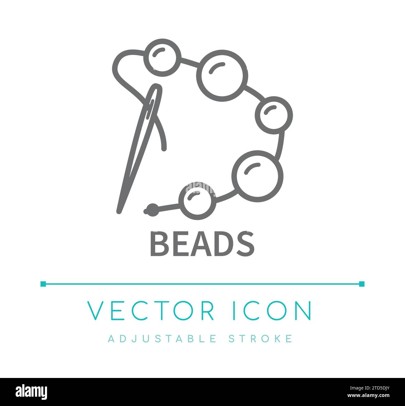 Beading vector vectors hi-res stock photography and images - Alamy