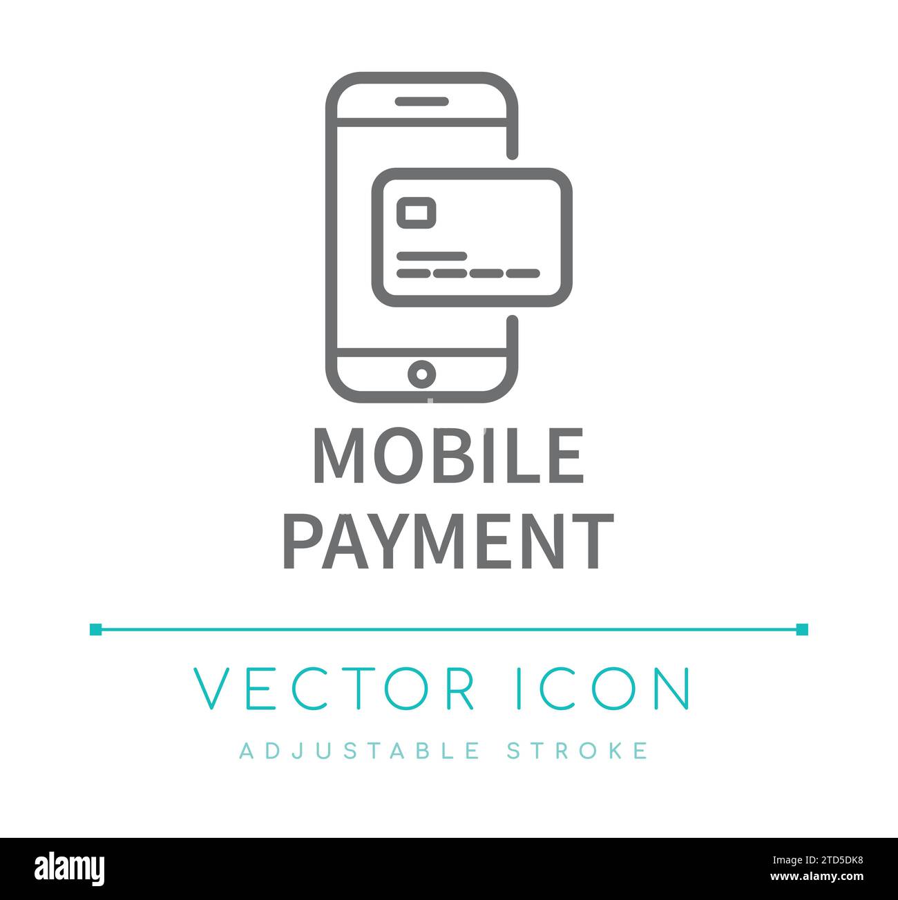 Mobile checkout icon Stock Vector Images - Alamy