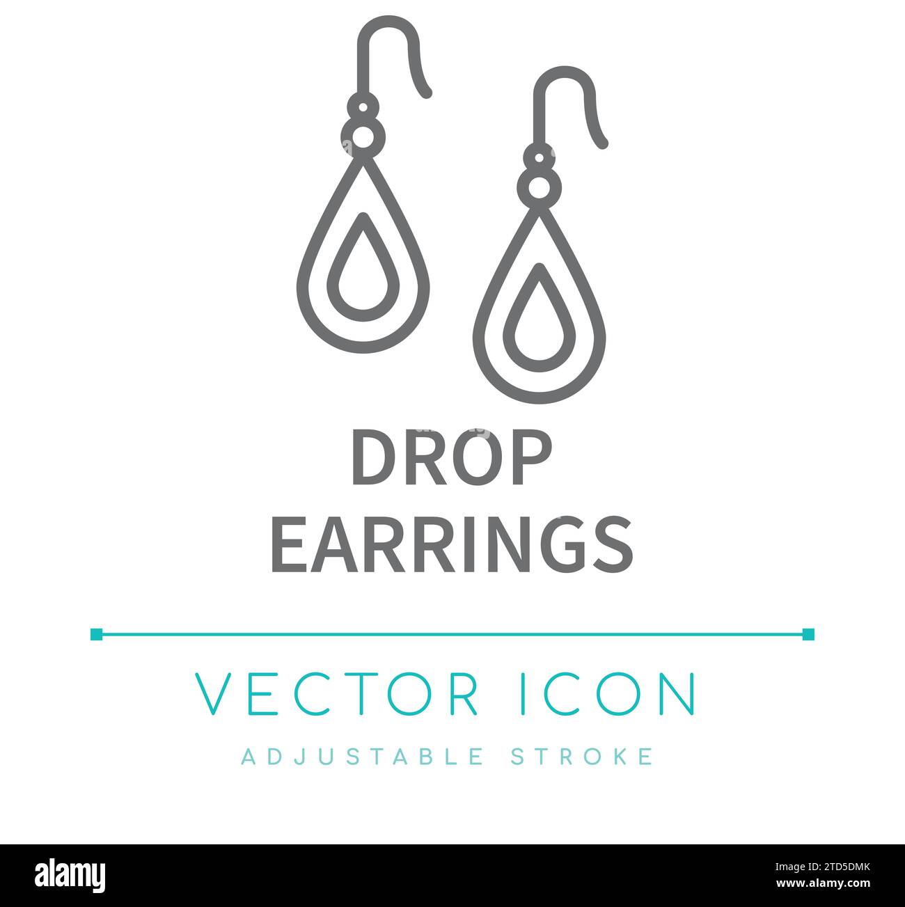 Dangle earrings Stock Vector Images - Alamy