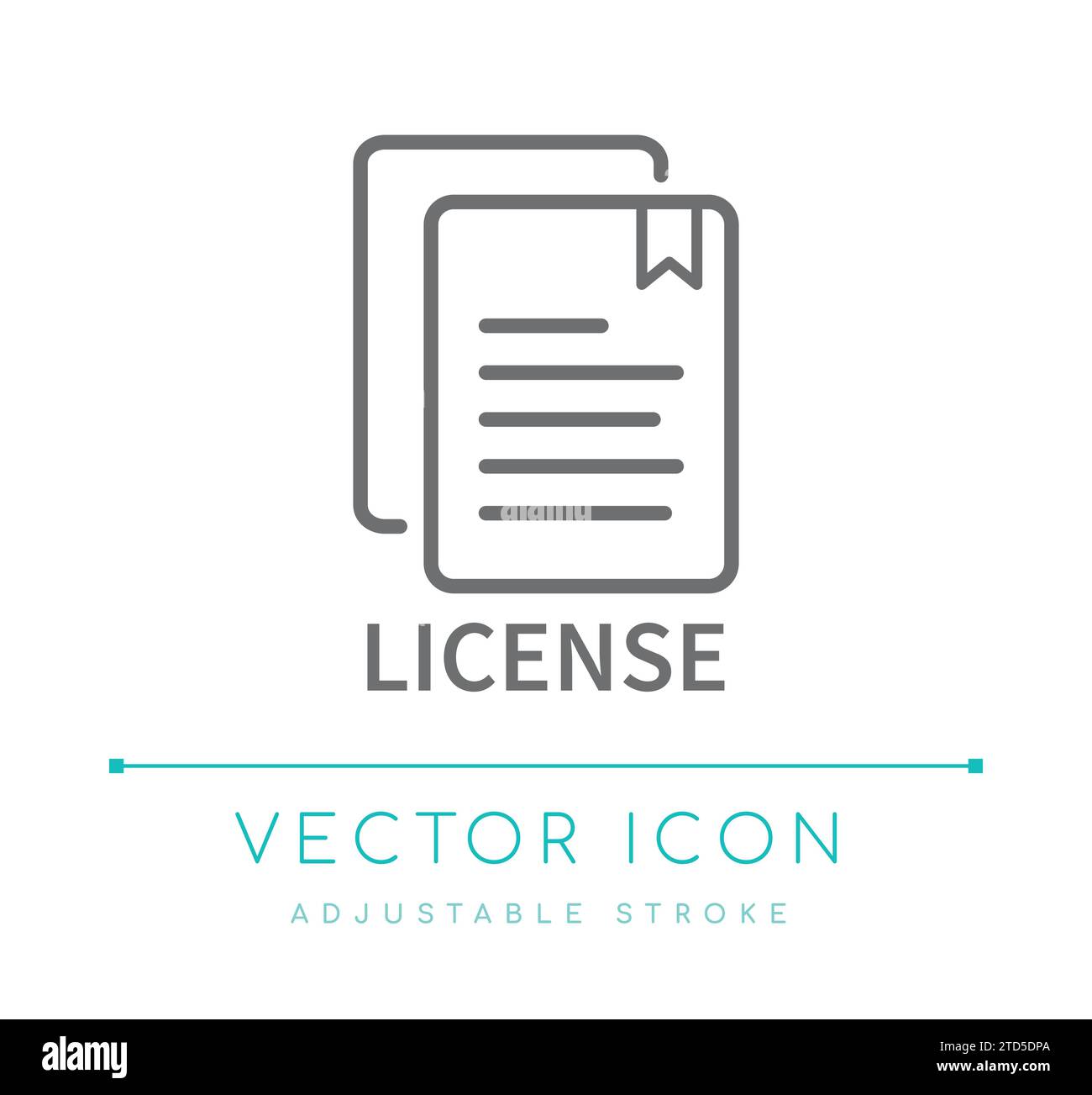 License Ecommerce Vector Line Icon Stock Vector Image & Art - Alamy