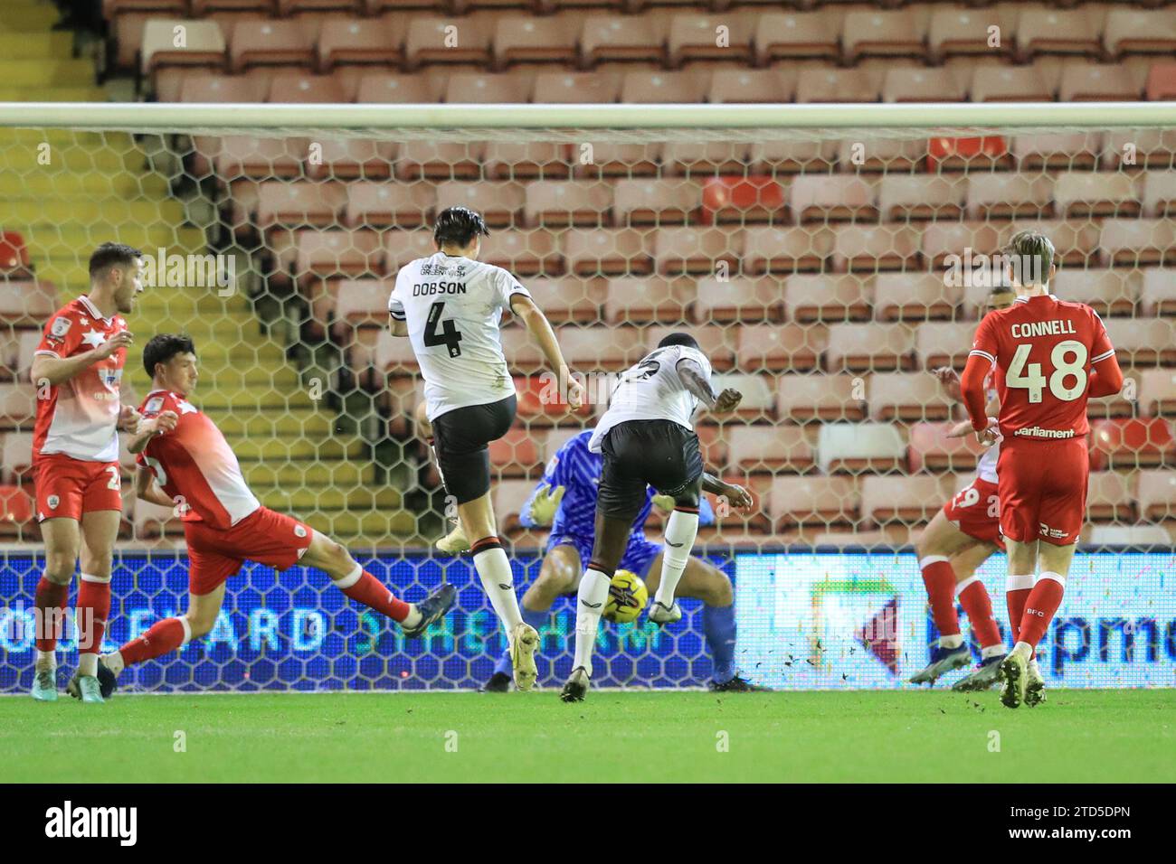 Corey Blackett-Taylor #23 of Charlton Athletic scores to make it 1-1 ...