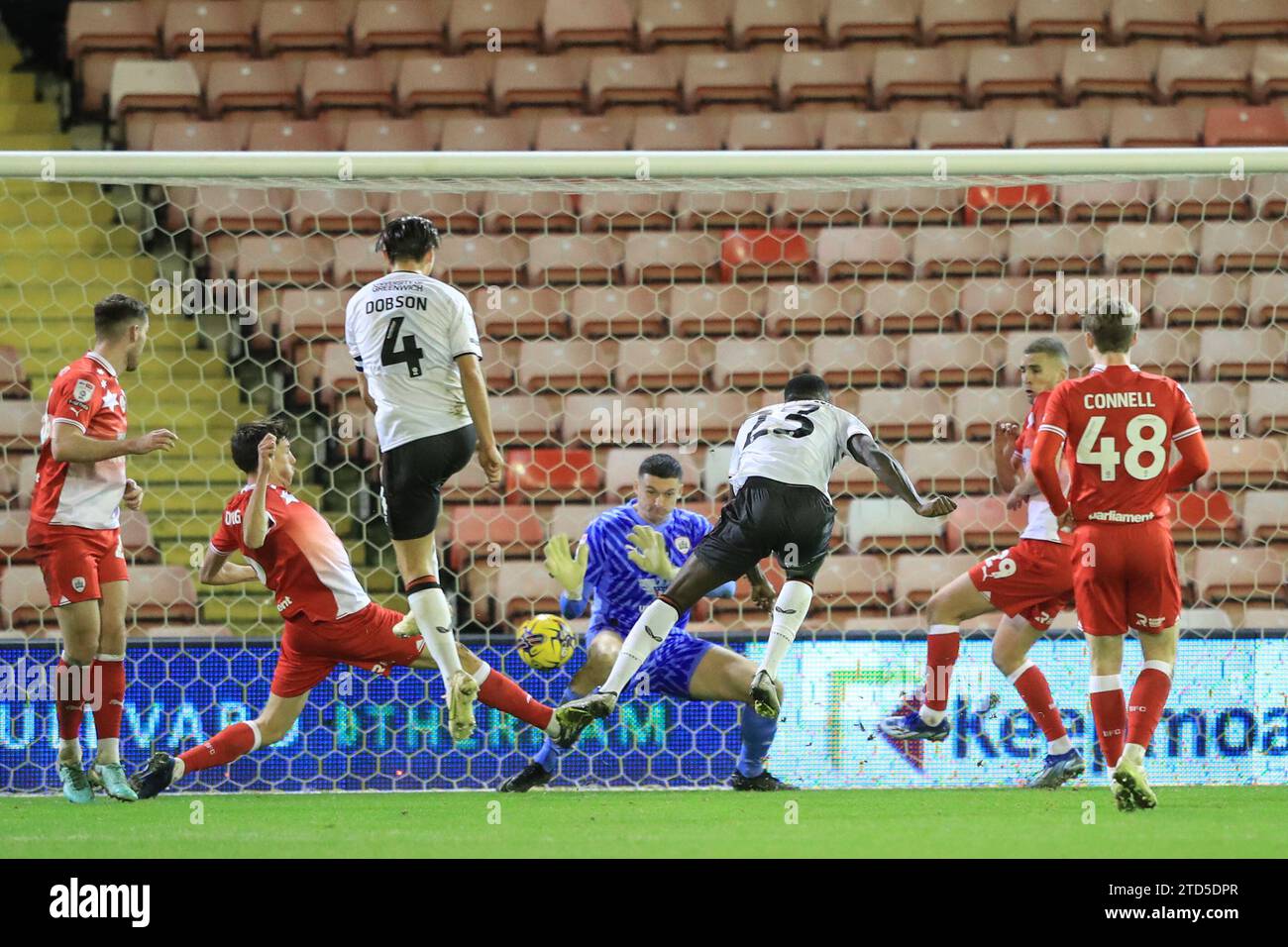 Corey Blackett-Taylor #23 of Charlton Athletic scores to make it 1-1 ...