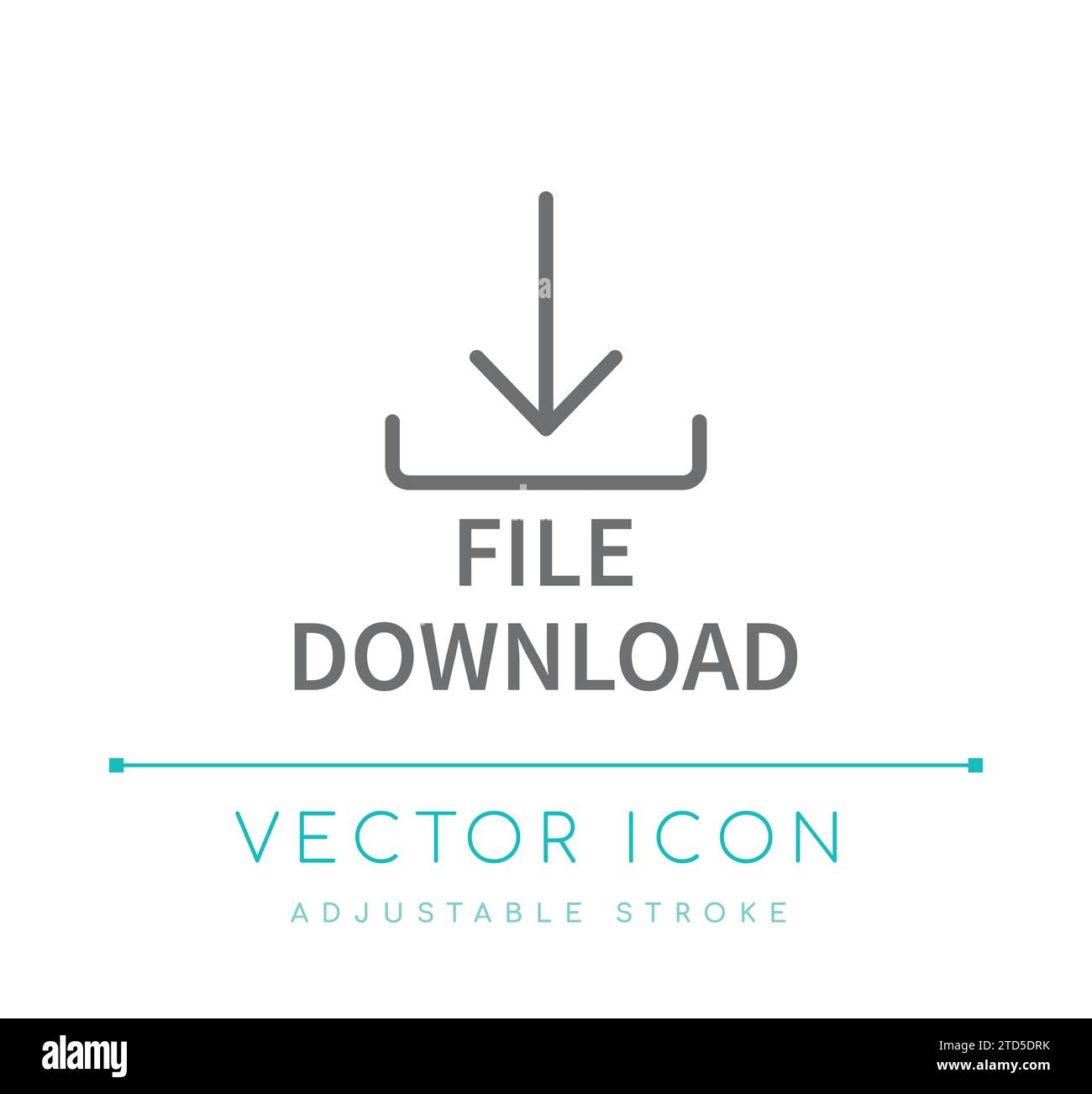 Folder icon download symbol hi-res stock photography and images - Alamy