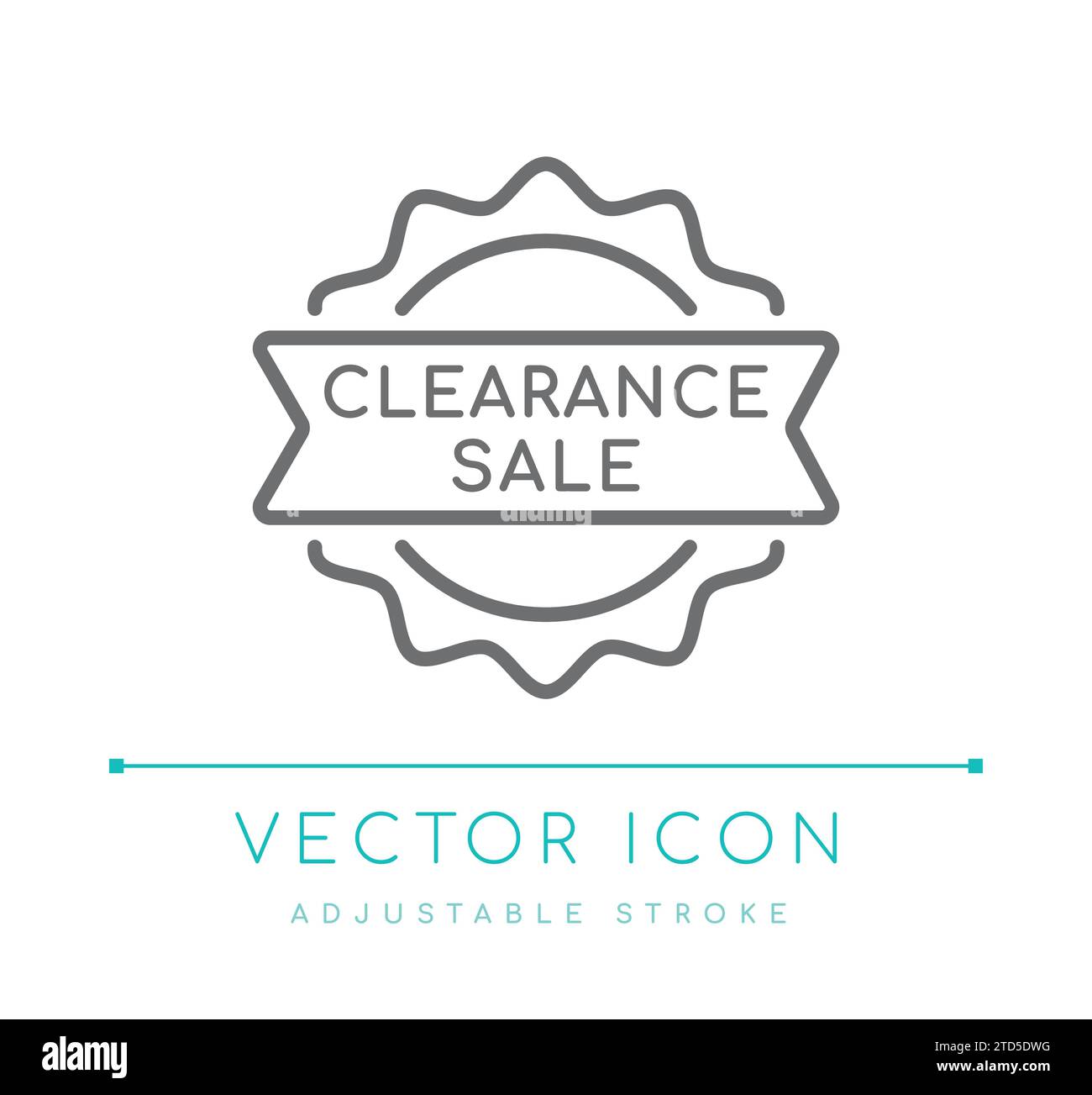Clearance Sale Ecommerce Vector Line Icon Stock Vector Image & Art - Alamy