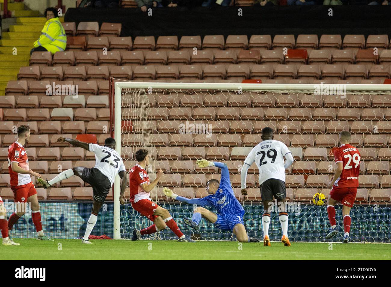 Corey Blackett-Taylor #23 of Charlton Athletic scores to make it 1-1 ...