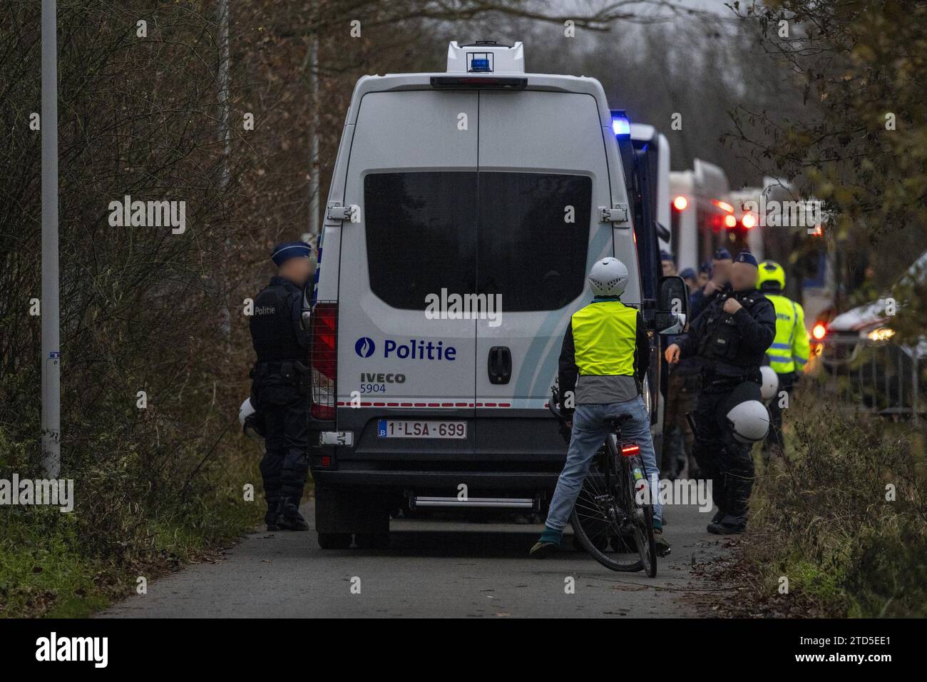 The police pictured during a mass action weekend, organized by the ...