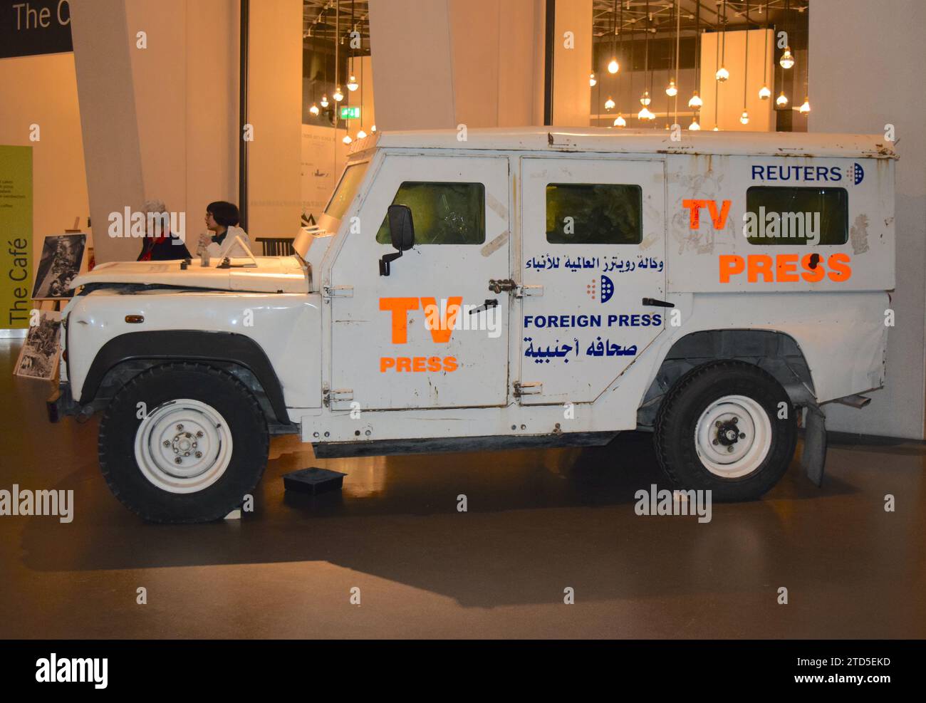 TV Press car in Imperial War Museum London Stock Photo - Alamy