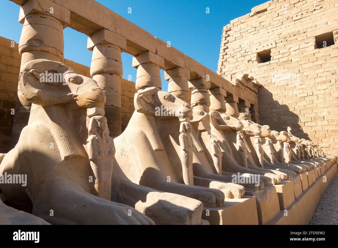 Karnak temple complex in Luxor, built by Ramses II Stock Photo - Alamy