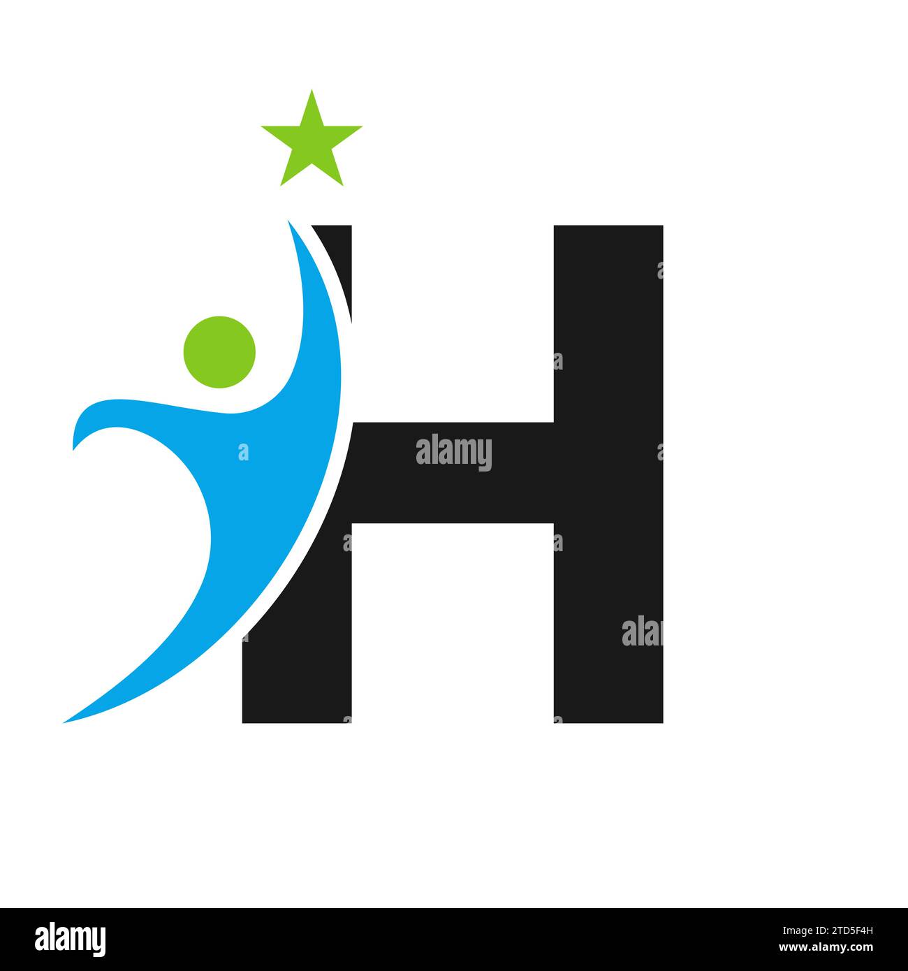 Letter H Bio Logo, Health Care Symbol, Healthy Logotype, Care Sign ...