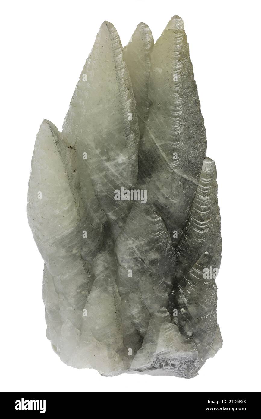 calcite from Sauerland, Germany isolated on white background Stock ...