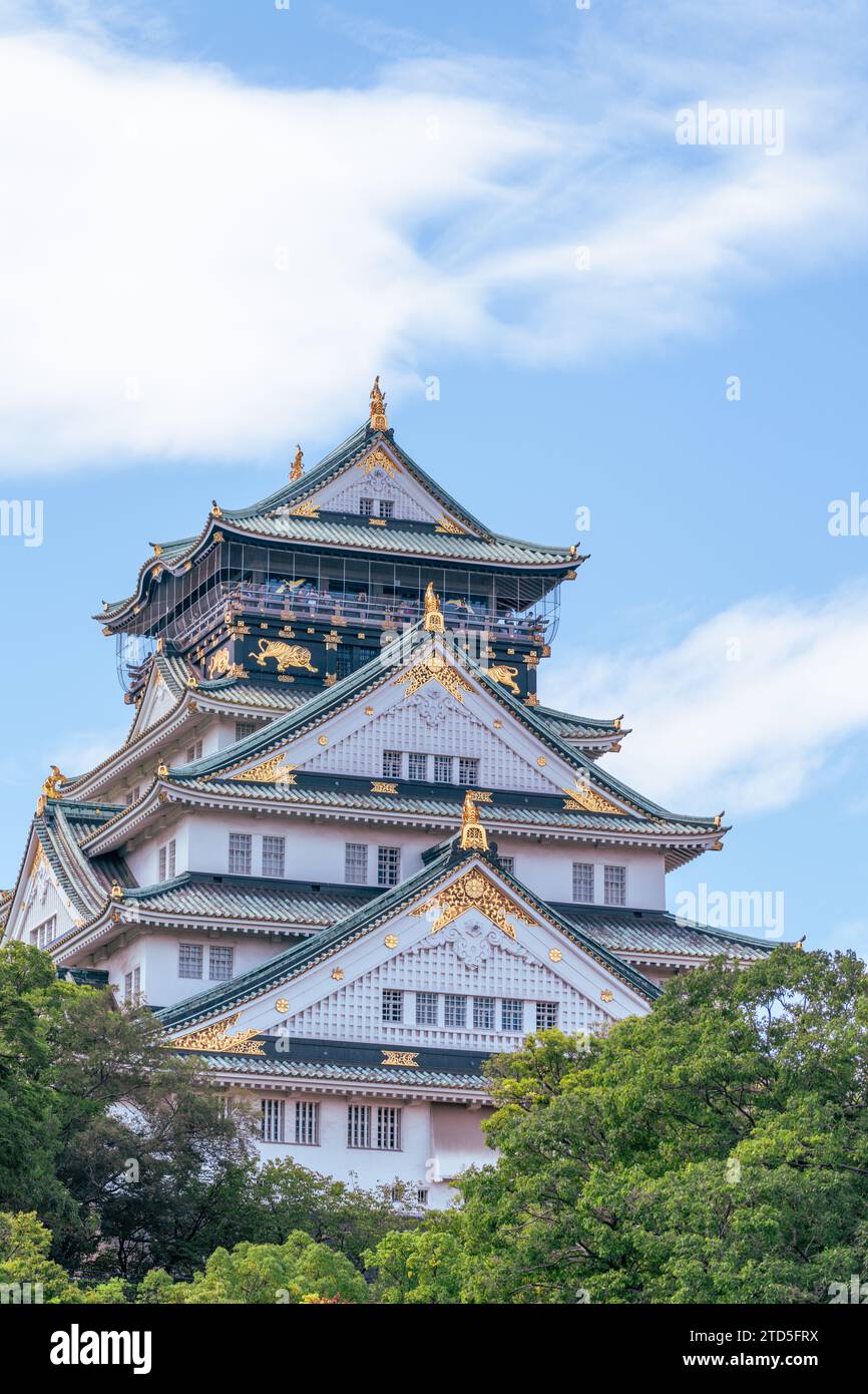 Osaka Castle during summer in Osaka, Japan Stock Photo - Alamy