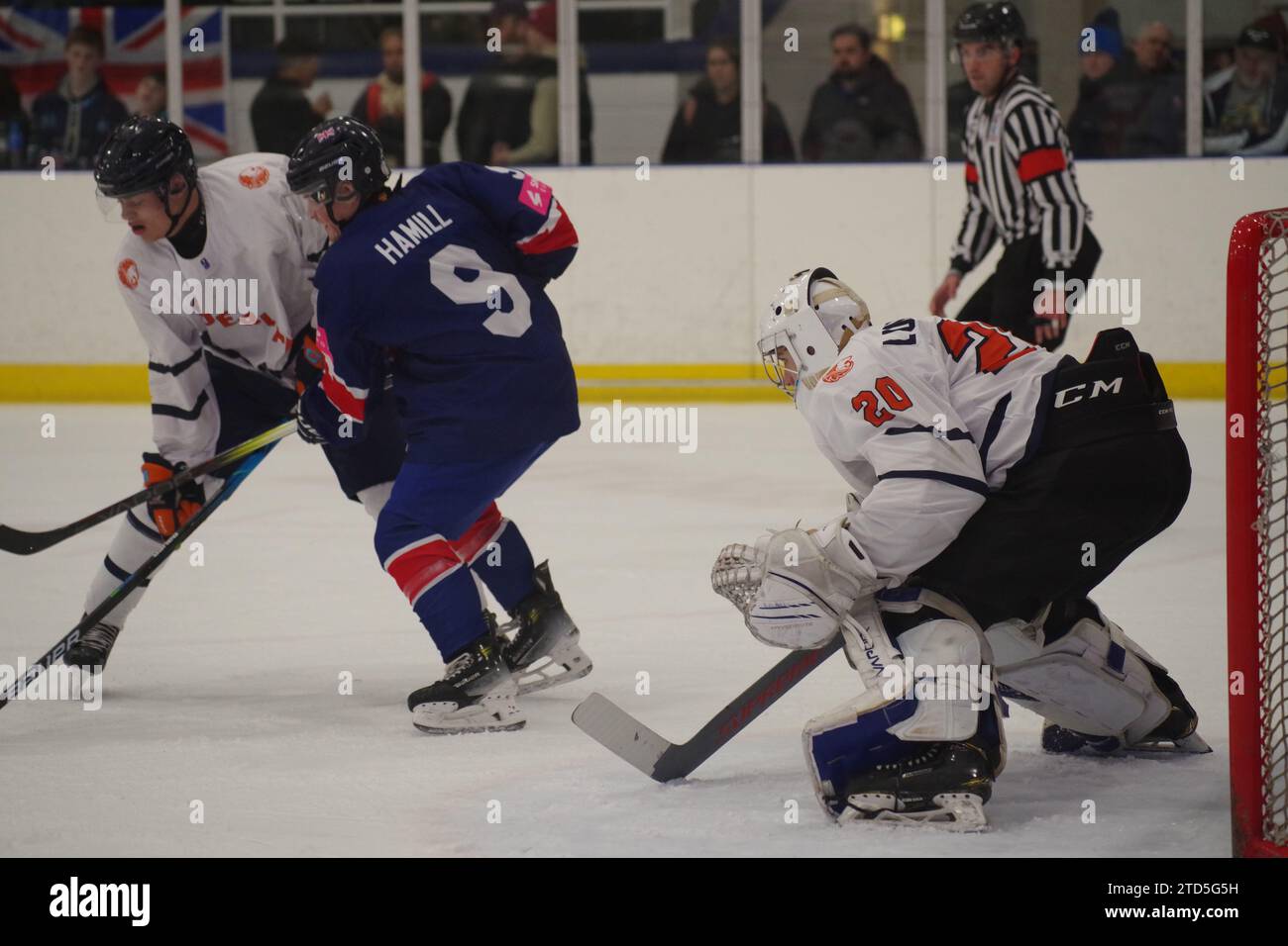 Dumfries, 11 December 2023. Carter-Kai Hamill playing for Great Britain ...