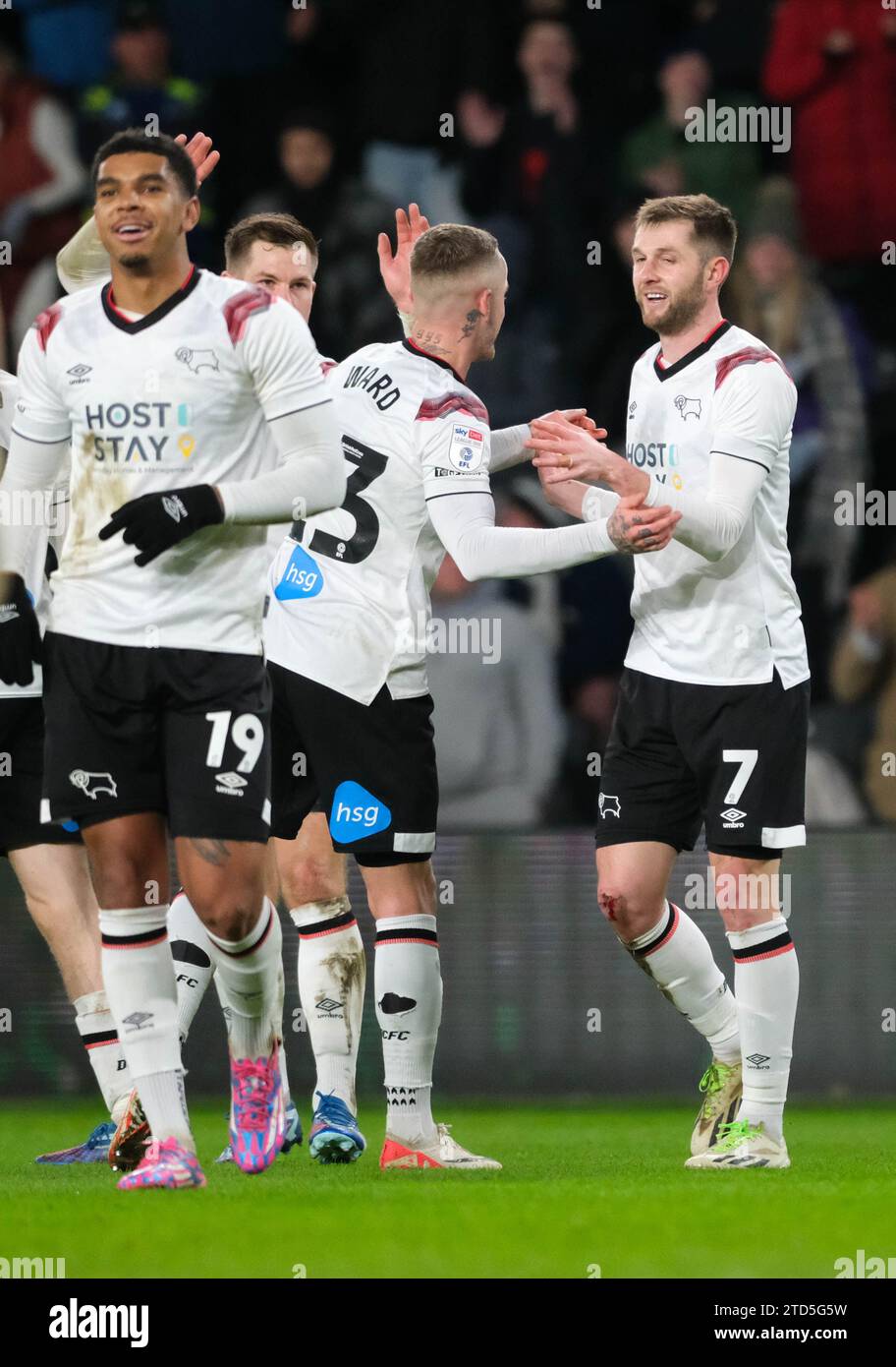 Derby, Derbyshire, UK. 16th Dec 2023. 16th December 2023; Pride Park, Derby, Derbyshire, England ...