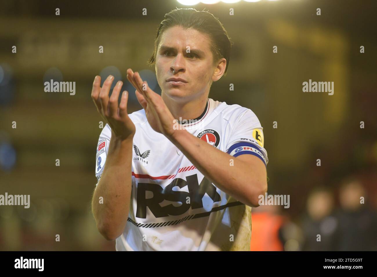 Barnsley, England. 16th Dec 2023. George Dobson of Charlton Athletic ...