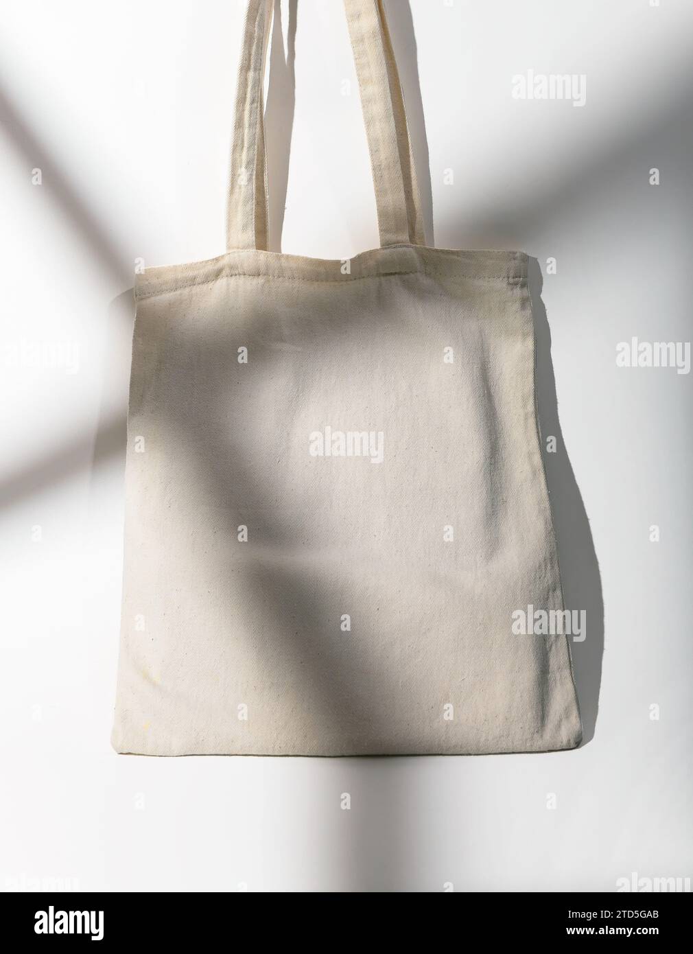 Eco textile tote bag. Recycled cotton fabric shopper mock up Stock ...
