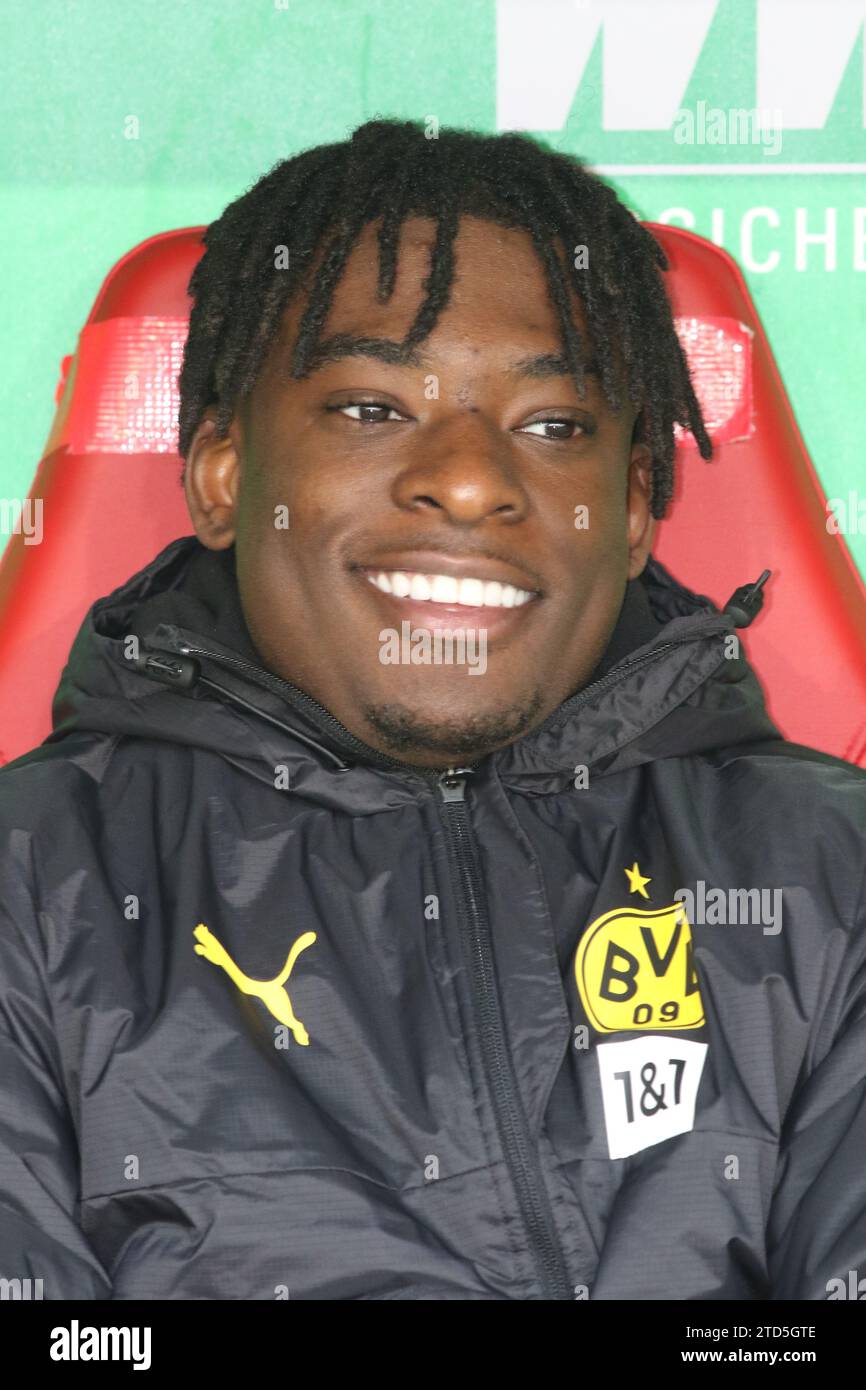 AUGSBURG, Germany - 16. December 2023: 48 Samuel BAMBA during the ...