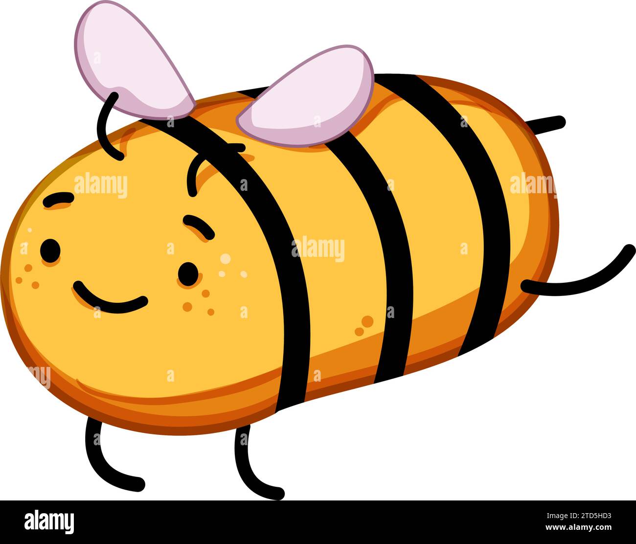 sweet bee character cartoon vector illustration Stock Vector Image ...